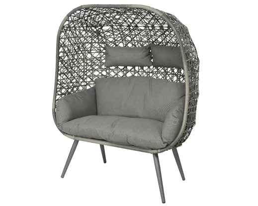 Palermo Wicker Standing Double Egg Chair – Raemoir Garden Centre
